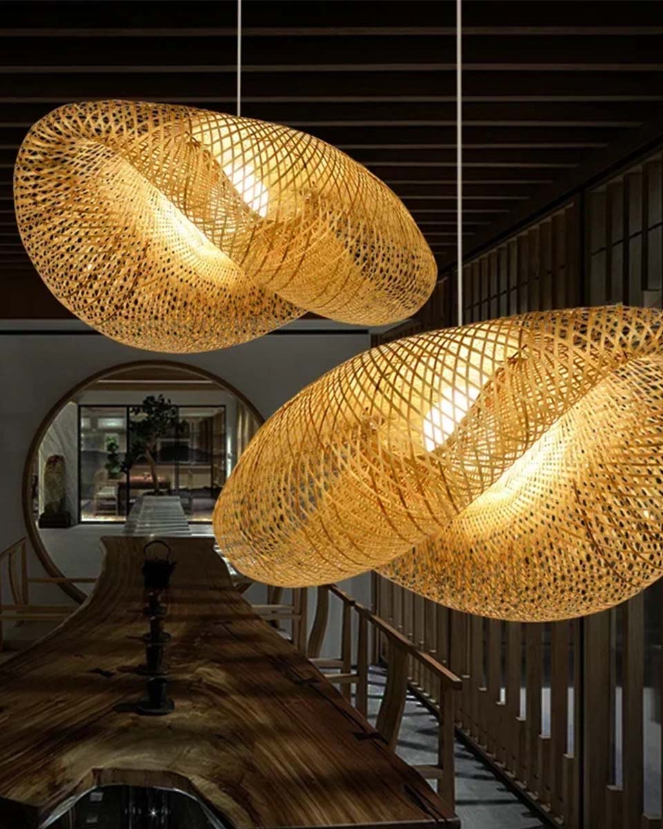 Komodo - Bamboo Ceiling Light – Belmonte Studios