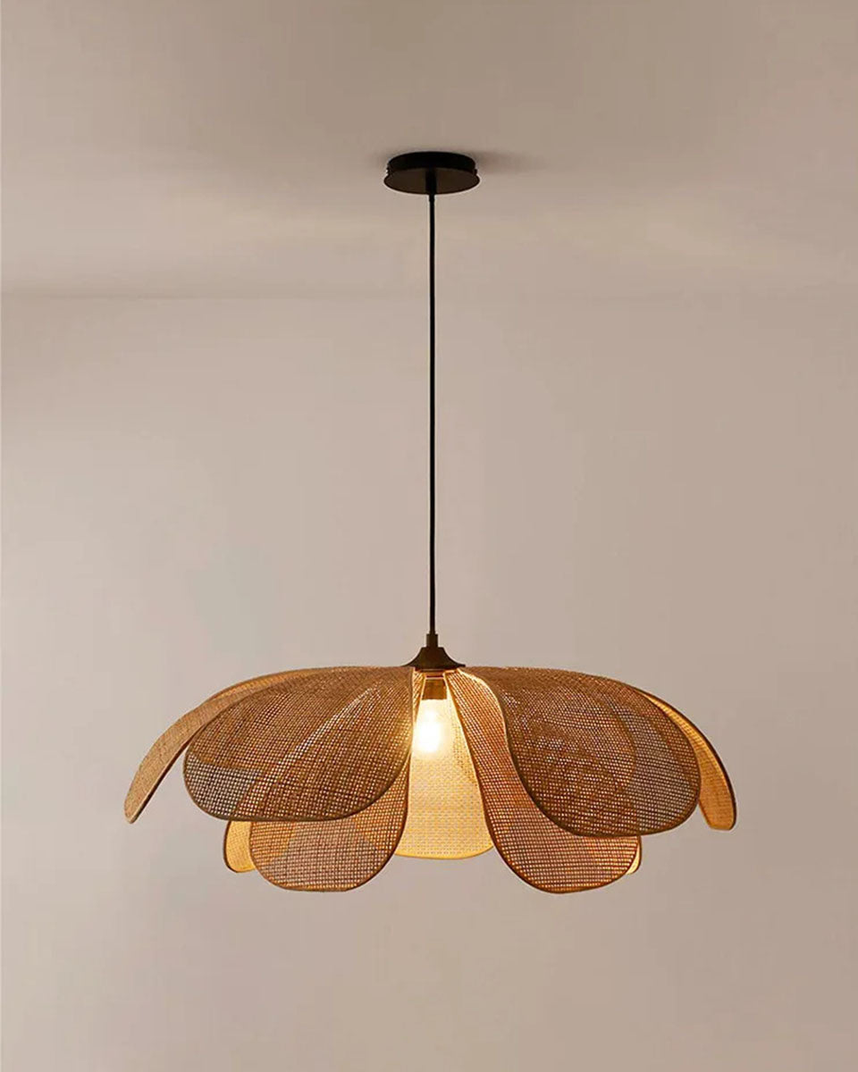 Fleur Petals - Rattan Pendant Light – Belmonte Studios