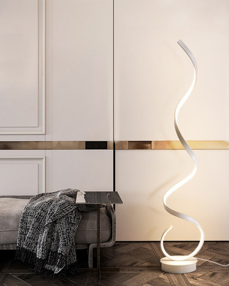 HESTIA Floor Lamp - Spiral shaped DNA Lamp – Belmonte Studios
